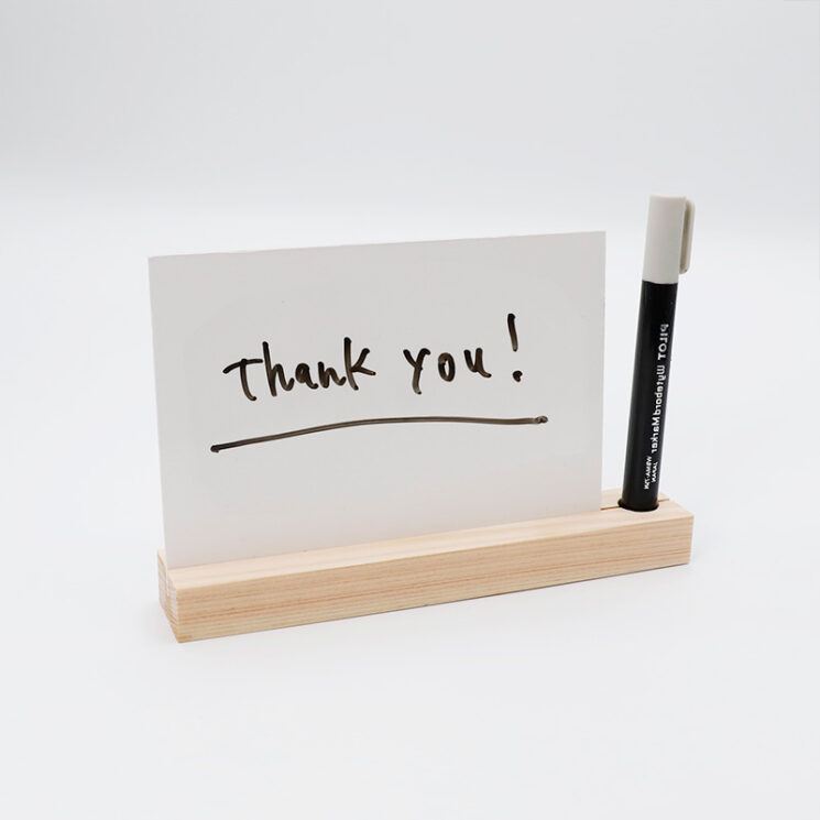 卓上ホワイトボード | ノベルティや記念品でSDGsに間伐材、木製グッズのWood+